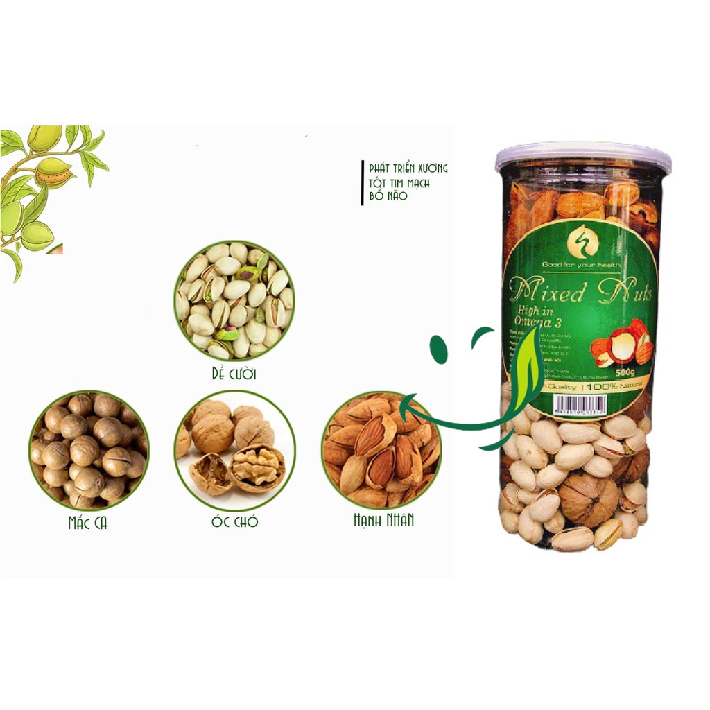 Mixed Nuts Mixed with 4 types of Nuts in shell (Almonds, walnuts ...