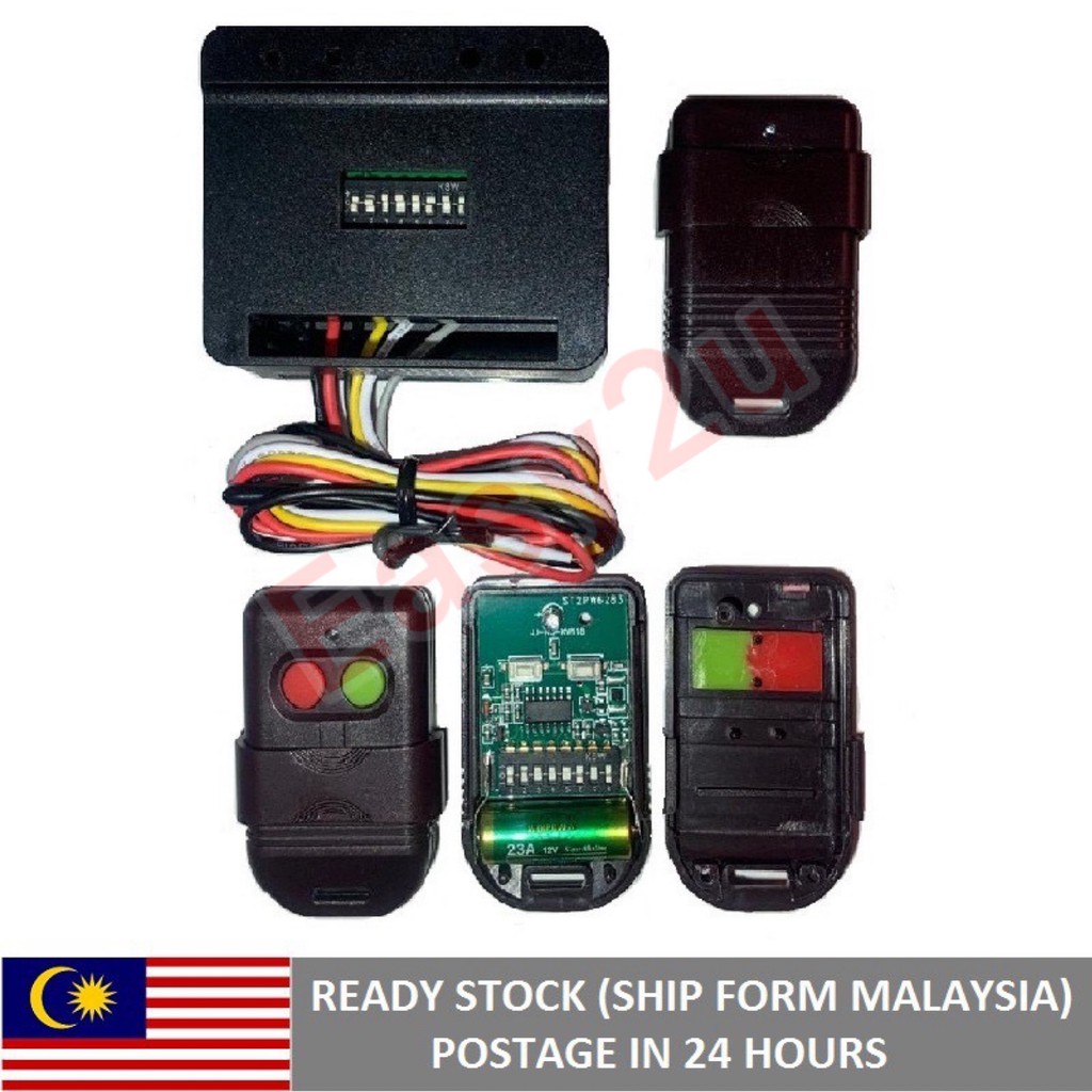Autogate Alarm System Remote Control 433Mhz Set With 3 Transmitters & 1 Receiver | Shopee Malaysia