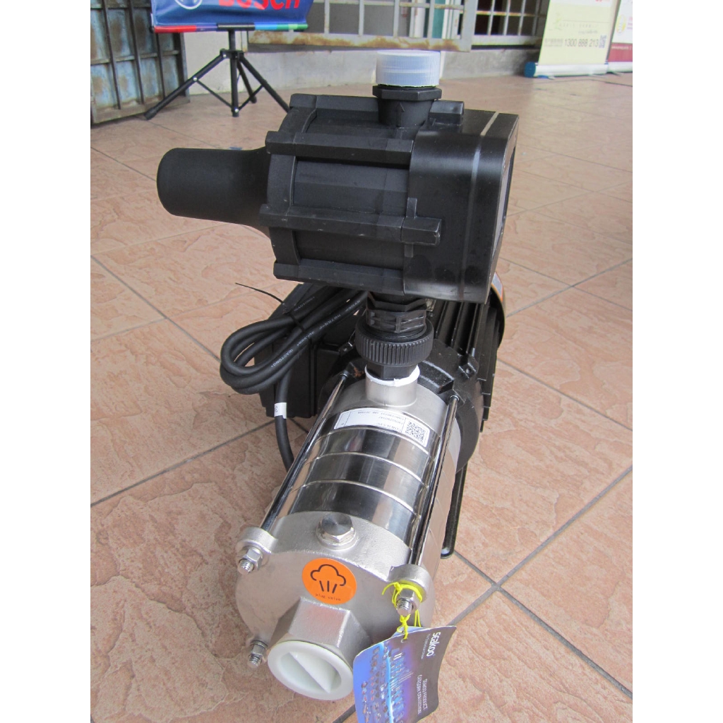 Seakoo 1.5HP (4-5PC) Stainless Steel Multi-Stage Silent Booster Pump ...