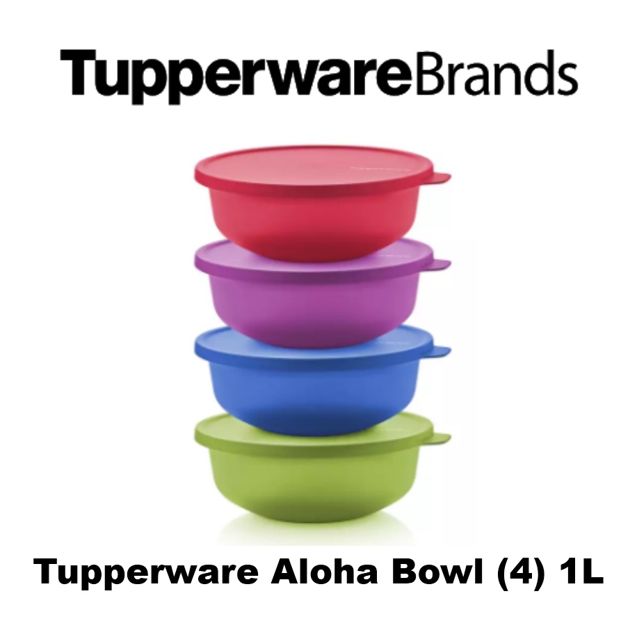 Tupperware Aloha Bowl (4) 1L | Shopee Malaysia