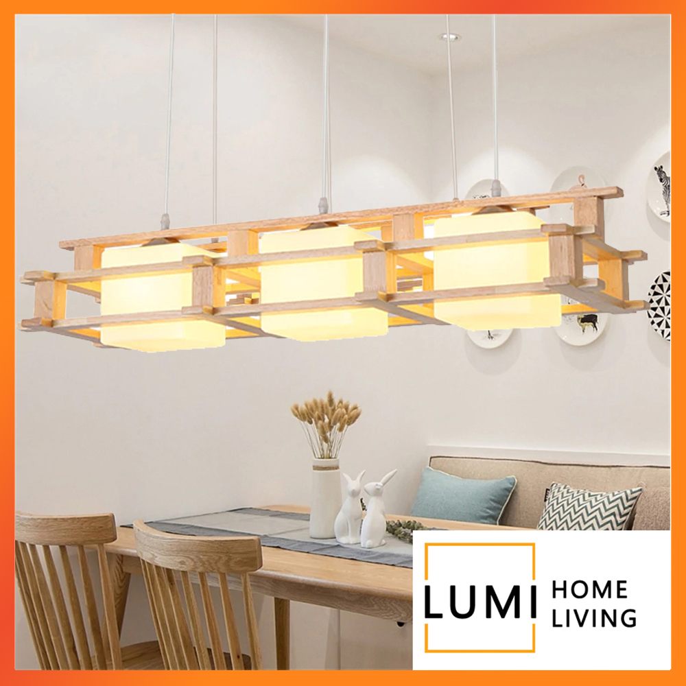 Muji Style Pendant Lighting 3 bulb designer lights | Shopee Malaysia