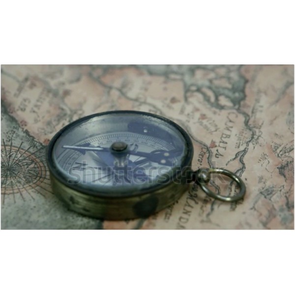 The Second Arrow of The Compass is Moving Around. The Compass is on Top ...