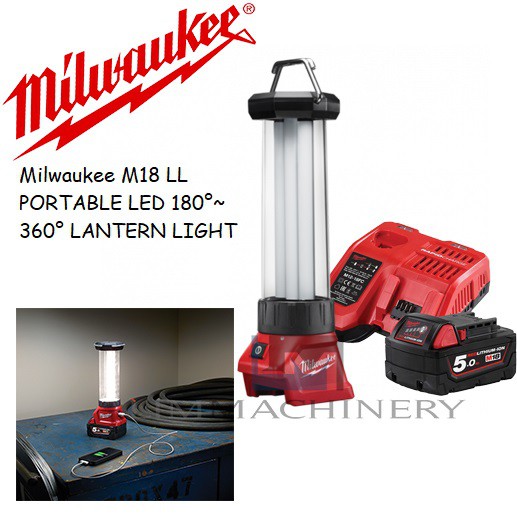 Milwaukee M18 LL-501B PORTABLE LED 180°~ 360° LANTERN LIGHT | Shopee ...