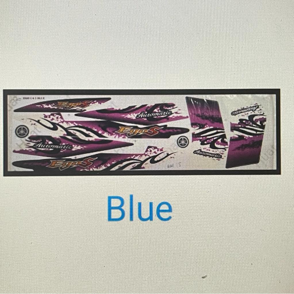 Sticker body cover set (6) yamaha egos ego s stripe stiker STRIKE BODY ...