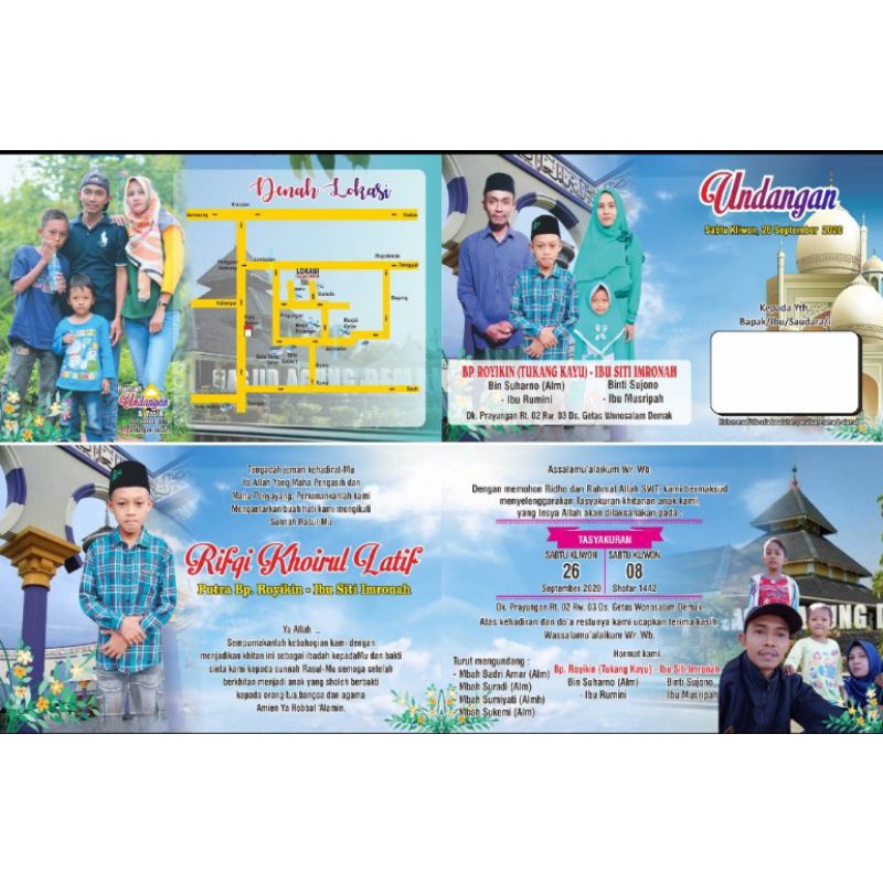 Full PHOTO CIRCUMCISION INVITATION | Shopee Malaysia