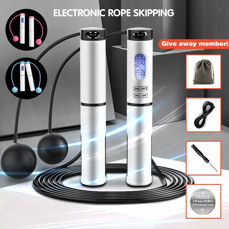 ZIG Digital Skipping Rope Digital tali lompat electronic counter jump ...