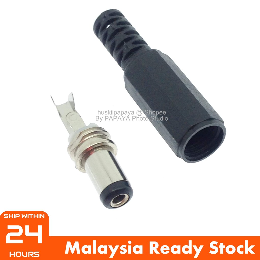 [BEST] Male DC Power Jack Solder Connector 5.5mm X 2.1mm X 9mm | Shopee ...