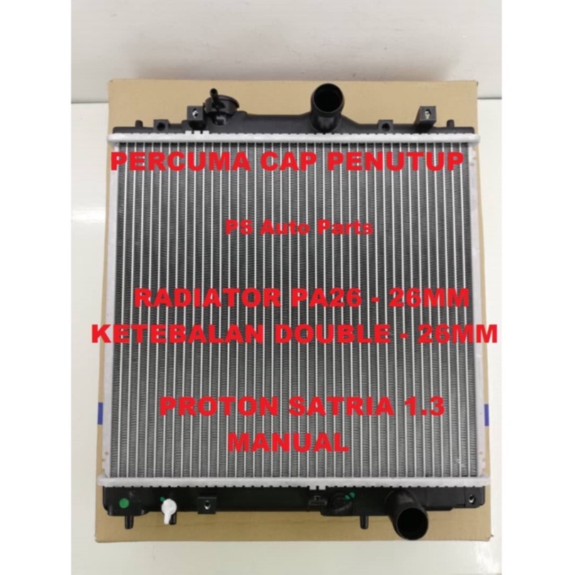 ( PERCUMA PENUTUP ) Radiator Proton Satria 1.3 Manual Tangki Air Kereta ...