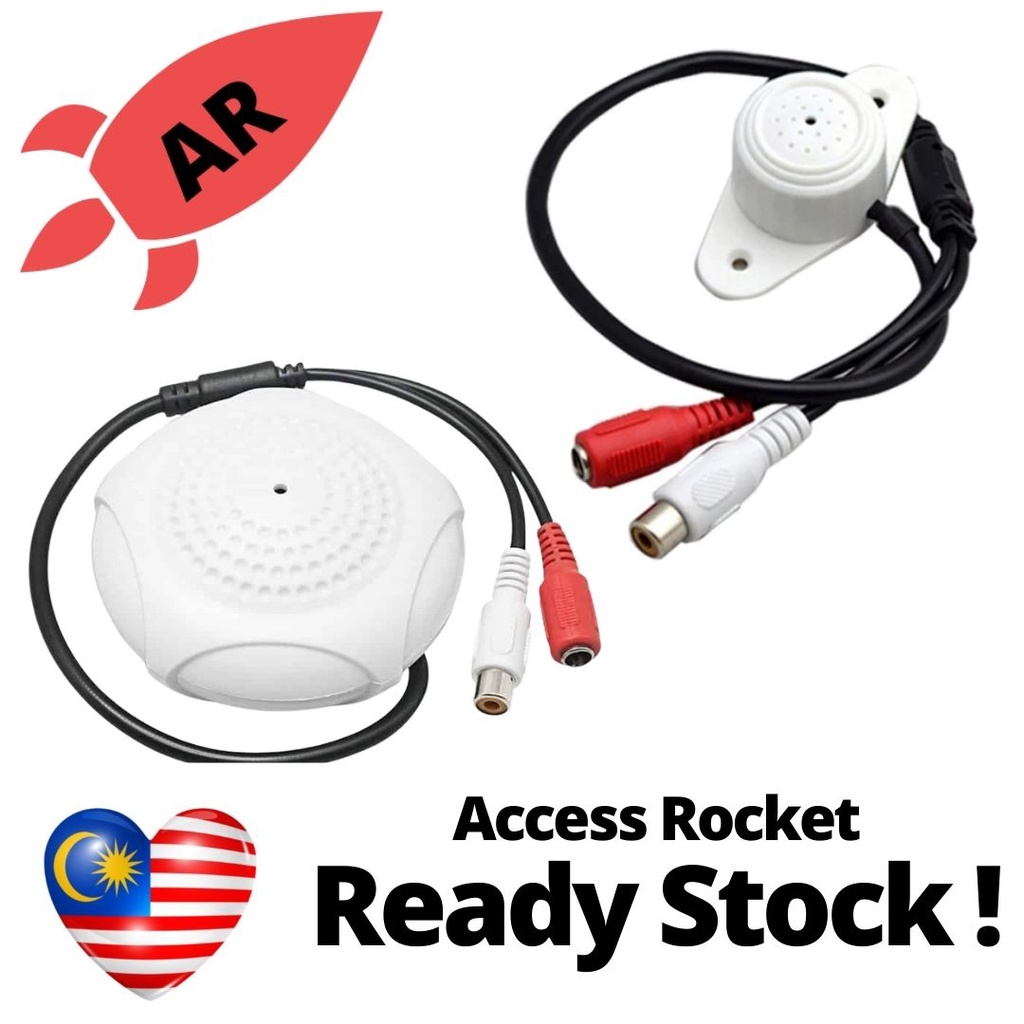 Audio Monitoring Mini Security System CCTV Microphone Mic for DVR ...