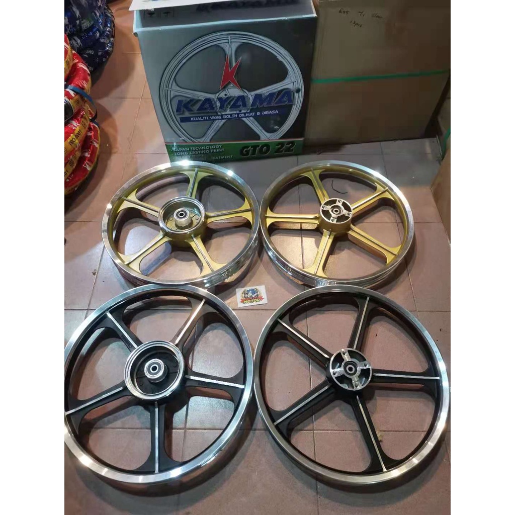 Sport Rim 5 Batang GTO22 RG/RGV/RC/Wave100/EX5 Dream/Ex5 High Power/C70/GBO/Fame/Y100/Y80/Y110 ...