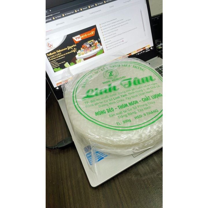 Linh Tam Super Thin Rice Paper 500g - Bánh Tráng Linh Tâm Siêu Mỏng ...