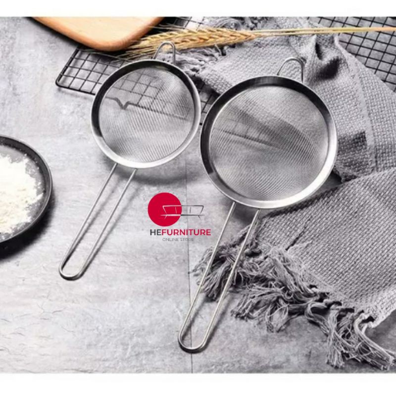 Stainless Steel Kitchen Powder Colander / Fried Oil Strainer / Fine ...