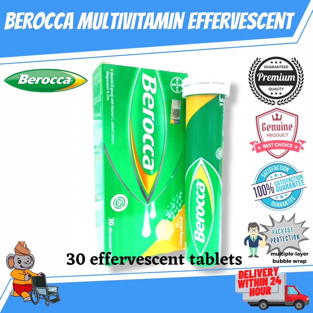 Berocca Effervescent Mango 30'S Tablets. (EXP 05/2024) | Shopee Malaysia