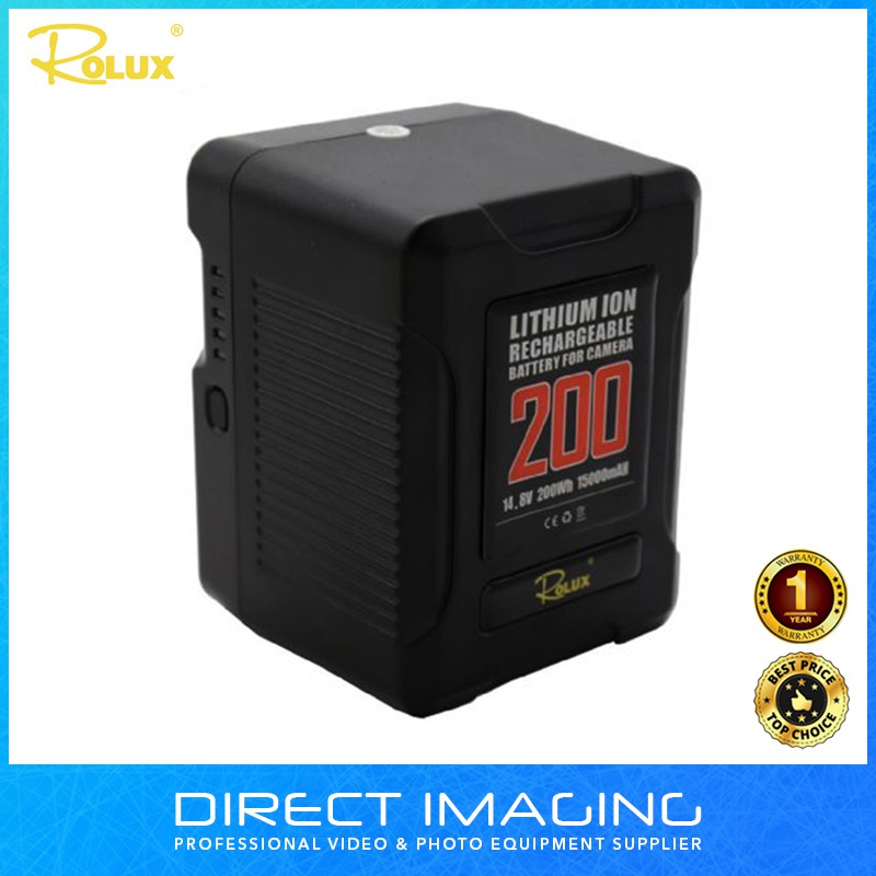 (Distributor Malaysia) Rolux V-Lock Battery YC-200S 14.8V/200WH ...
