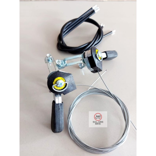 Shifter 1set Right Left Gear Shifter 3 x 6 / 7 Speed Old School MTB ...