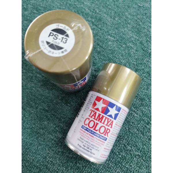 Tamiya Color Paints for Polycarbonate PS-13 Gold Spray Paint (100ml ...