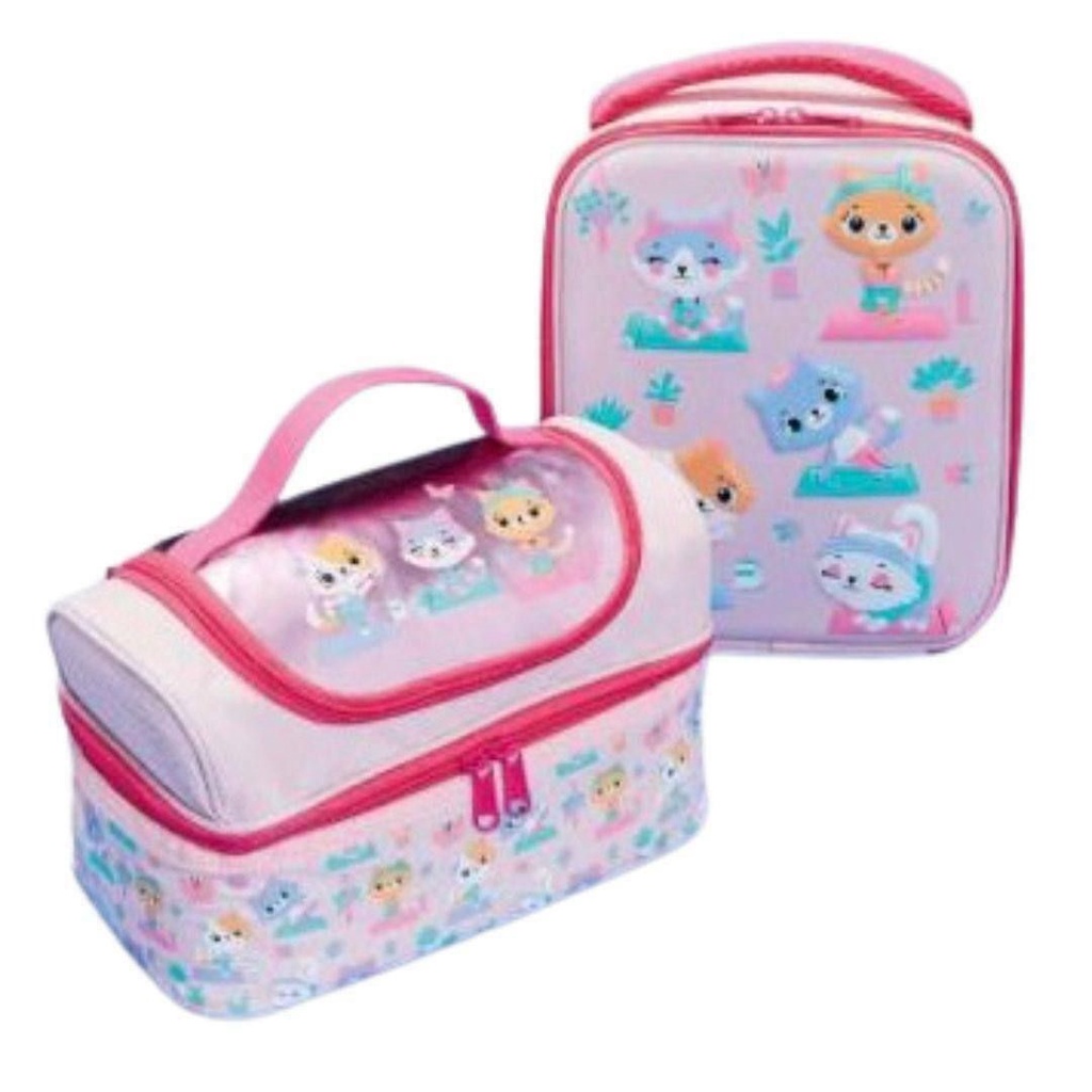 Ready Stock | Hoopla Kids Kitty Zen Insulated Lunch Bento Case Bag ...