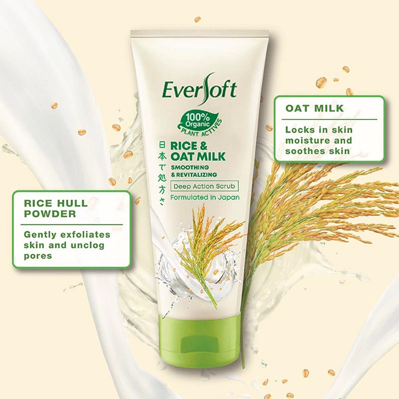 Eversoft Deep Action Scrub Apricot & Mulberry /Rice Oat Milk 100g ...