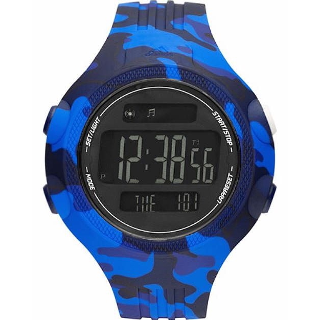 Men's Adidas Performance Questra Blue Camo Silicone Chronograph Watch ...