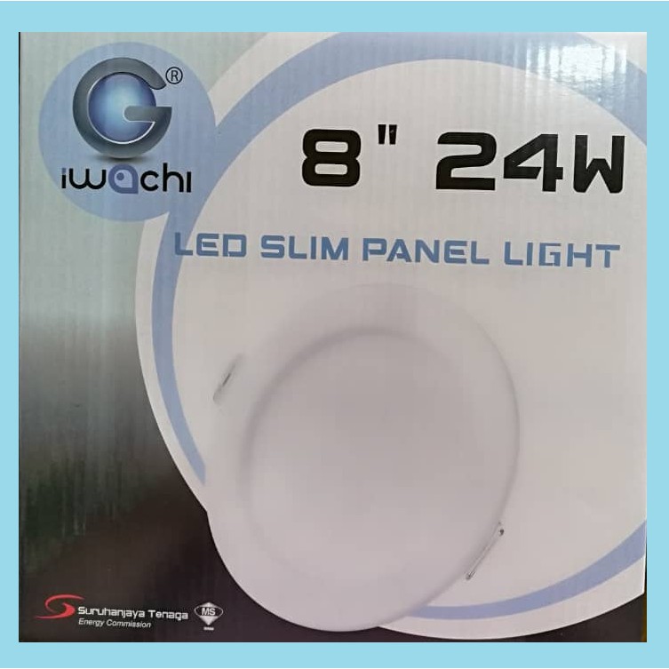 READY STOCK IWACHI 8 Inch LED Downlight 24w Round/Square 6500K SIRIM ...