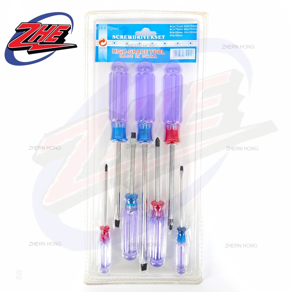 (3560-7PCS) Professional Screwdriver Set/ Pemutar Skru(1004944 ...
