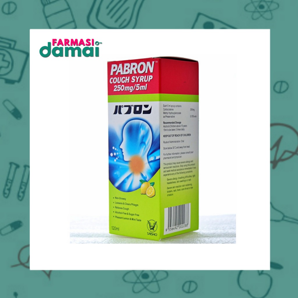 PABRON COUGH SYRUP 250MG/5ML (LEMON) | Shopee Malaysia