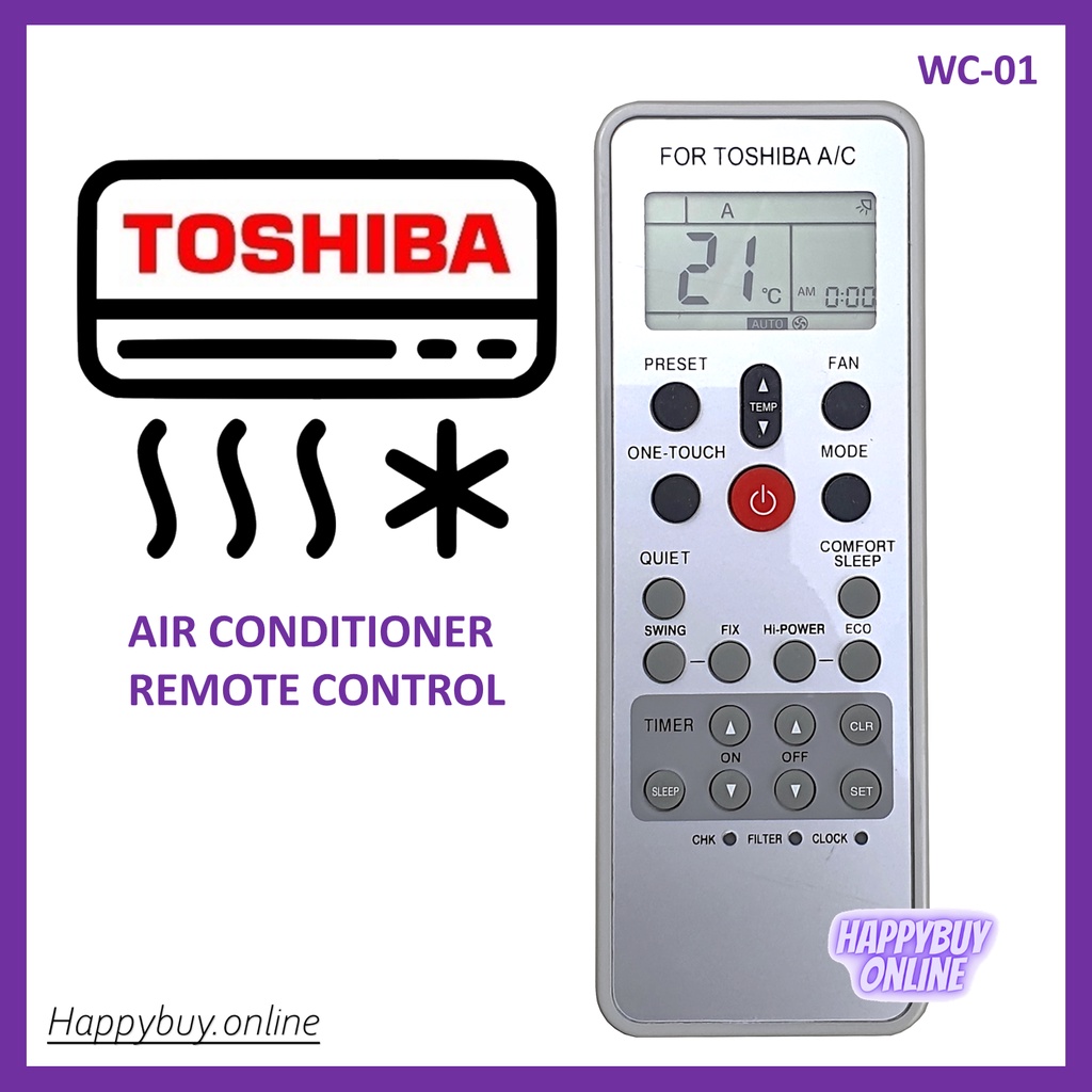 Toshiba Replacement Air Conditional Remote WC-01 Toshiba Air Cond ...