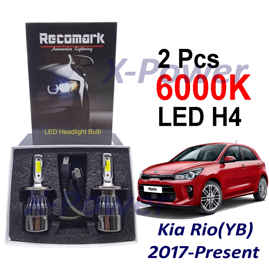 Kia Rio (YB) H4 Car LED Headlamp LED Headlight Bulb 2Pcs 4300K 6000K ...