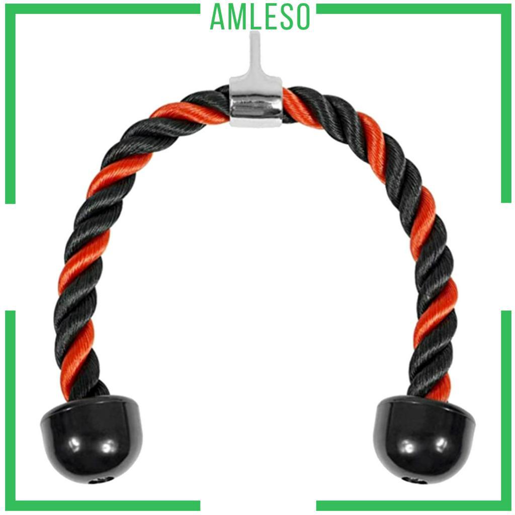 [amlesoMY] Triceps Rope Nylon 70/90cm Biceps Handle LAT Cable ...