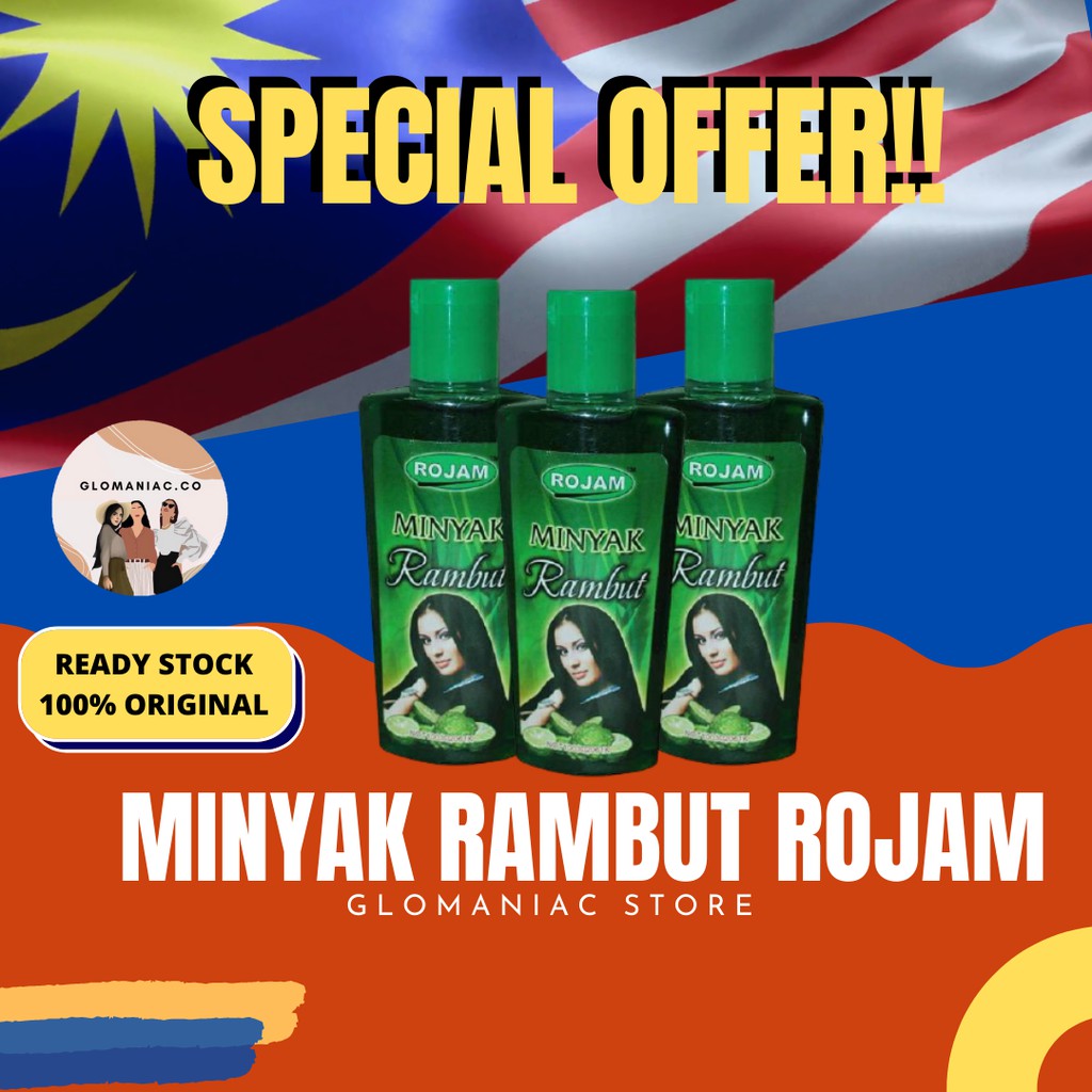 💥ROJAM MINYAK RAMBUT ORGANIK [FAST SHIPPING] [READY STOCK]💥 | Shopee ...