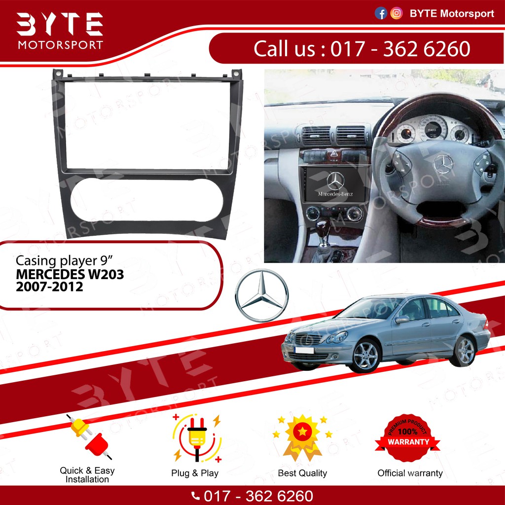 Android Player Casing 9" Mercedes W203 2007-2012 (With Canbus) | Shopee ...
