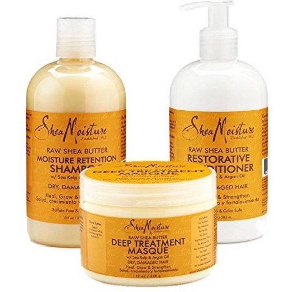 Sheamoisture Raw Shea Butter Deep Moisture Shampoo Conditioner