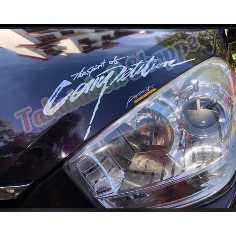 Sticker atas lampu/ Stiker atas lampu/ Stiker the spirit of competition ...