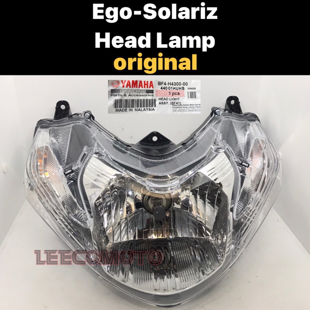Solariz head light assy 100% ORIGINAL YAMAHA EGO SOLARIZ Lampu besar ...