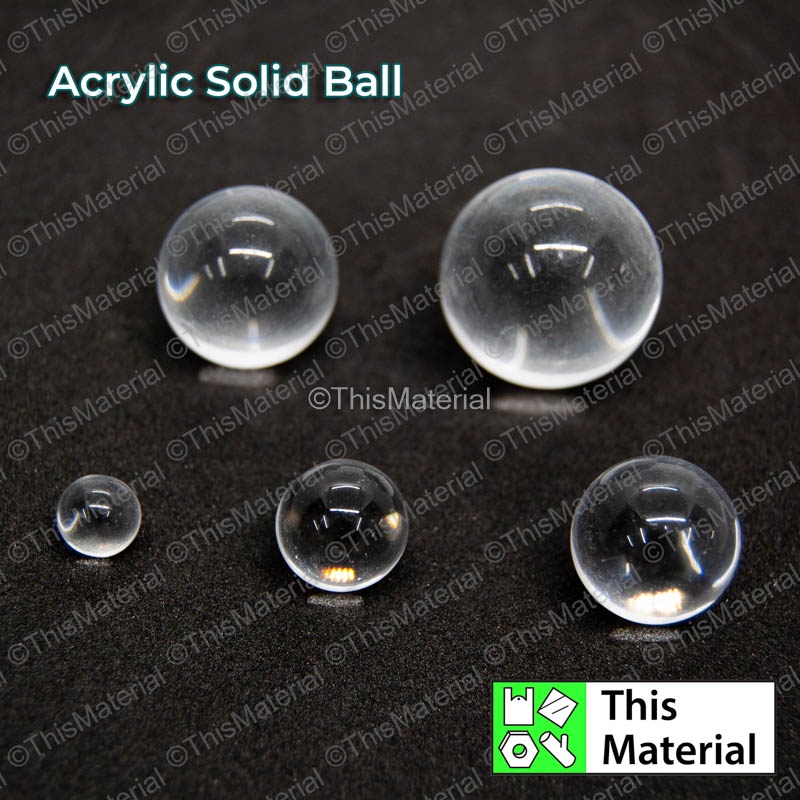 Acrylic Clear Solid Ball Sphere Akrilik Bola Solid Transparent | Shopee ...