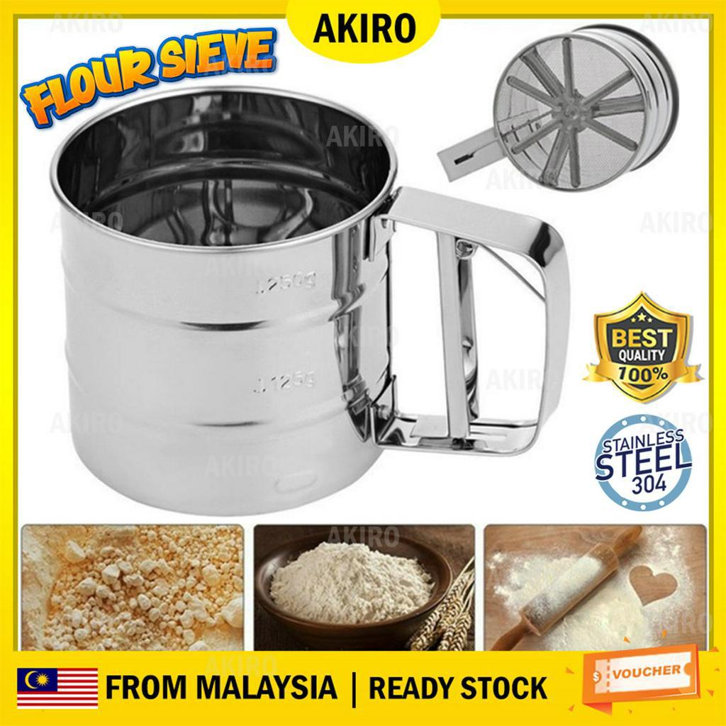 AKIRO Stainless Steel Handheld flour Filter Cup Kitchen Baking Tool ...