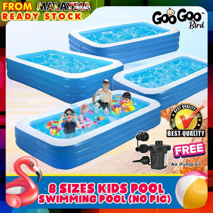 SL GooGoo Bird 8 Sizes 3 Layer Inflatable Family Swimming Pool Kids ...