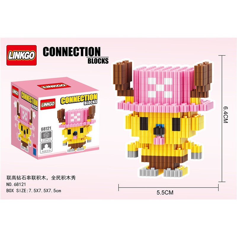 ONE PIECE LINKGO/LECHUAN LEGO DIAMOND CONNECTION BLOCK航海王小颗粒拼装 | Shopee ...