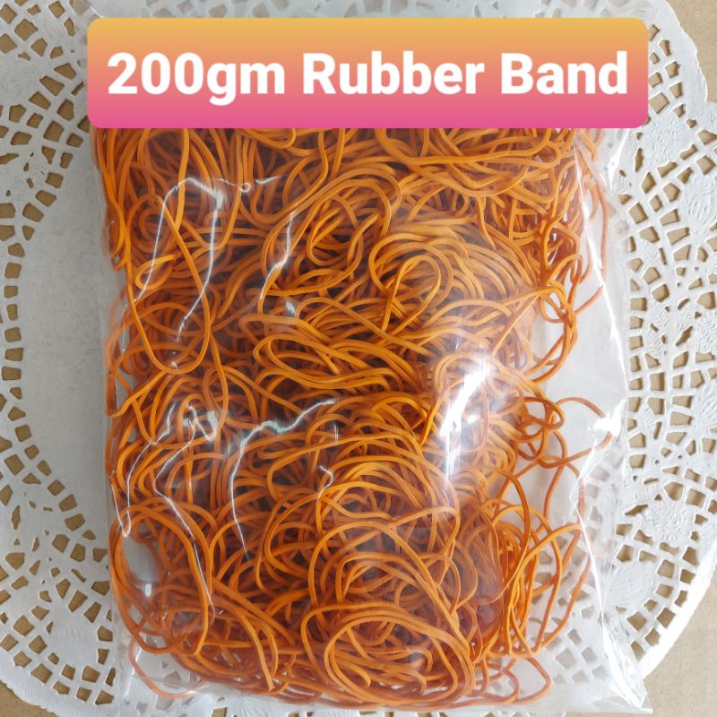 Rubber Band/ Getah Gelang Elastik Ekonomi Pack 100gm, 200gm and 500gm ...