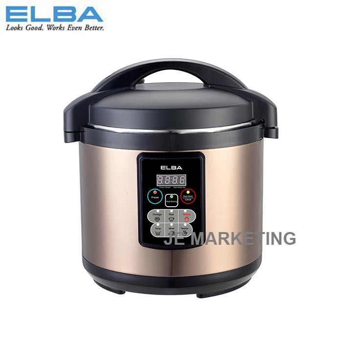 Elba Pressure Cooker (6L) EPC-J6010(CG) / EPC-6000(SS)/ EPC-N6082(BR ...