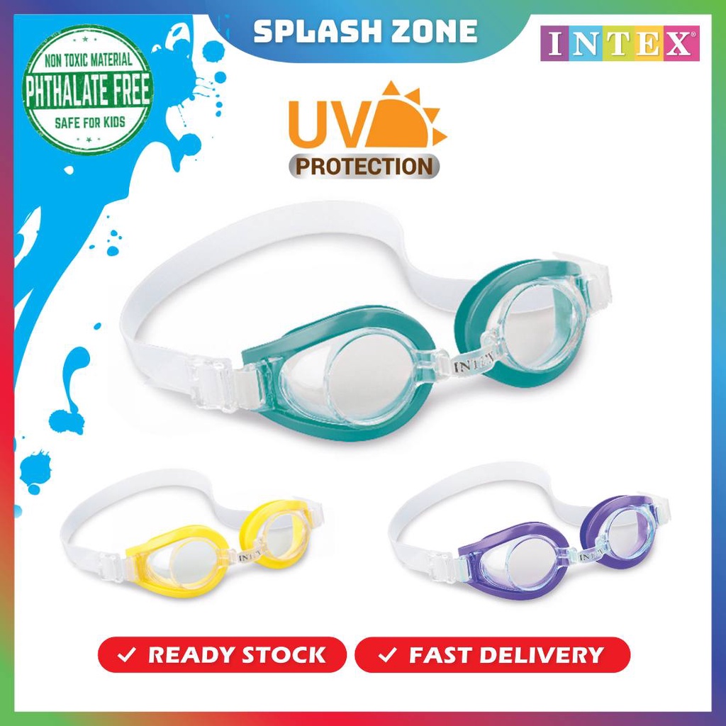INTEX 55602 Children Dive Diving Snorkeling Swimming Goggles Kids ...