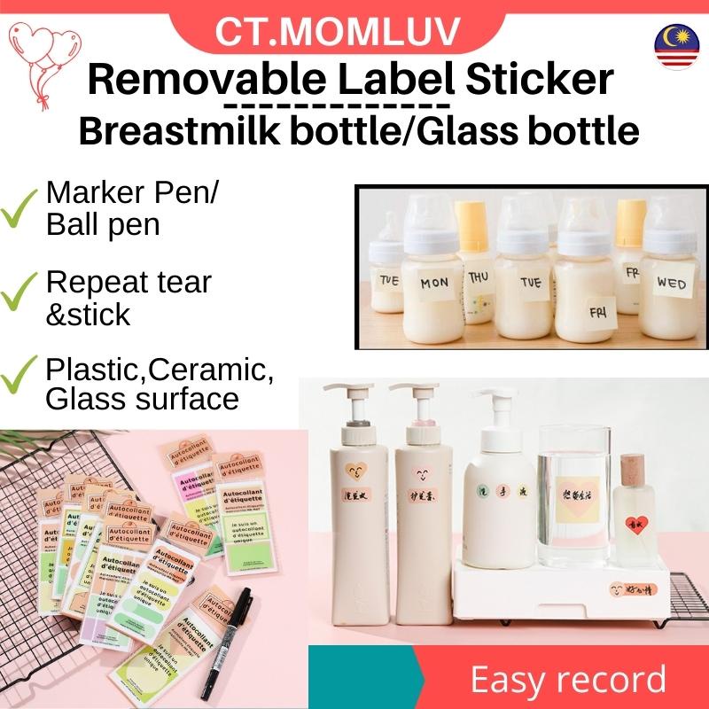 Removable BreastMilk Milk Bottle Label Botol Susu Sticker Waterproof ...