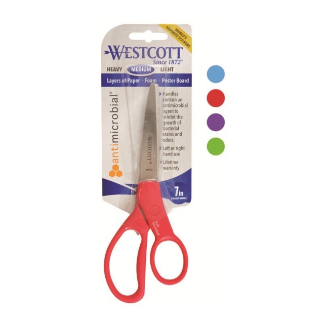 WESTCOTT Antimicrobial Student Scissor (Assorted) | Shopee Malaysia