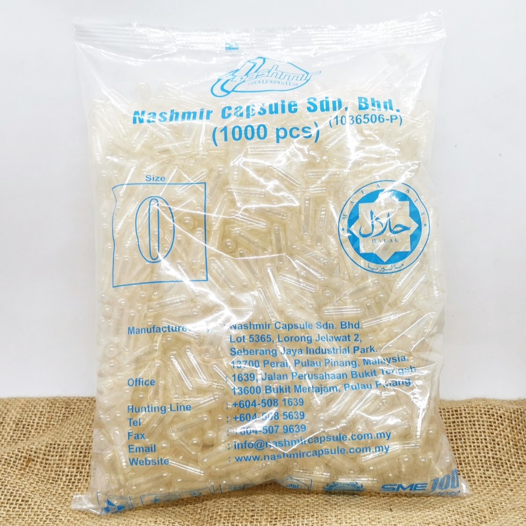 Empty Gelatin Capsule (Size 0 / 1 / 2 ) Kapsul Kosong / 空胶囊 药壳 | Shopee ...