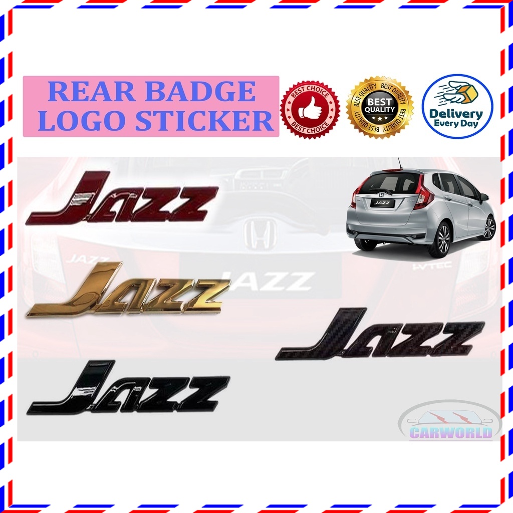 READY STOCK HONDA Jazz Letter Logo Car Auto Emblem Rear Badge Sticker ...