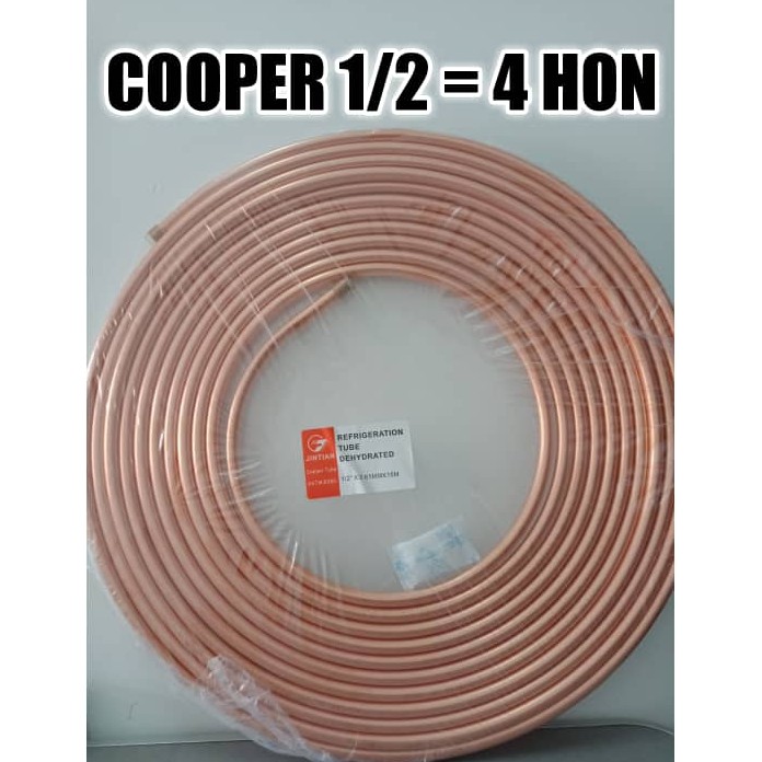 COOPER PIPE AIRCOND 1/4 , 1/2 , 3/8 , 5/8 X 0. 61MM READY STOCK ...