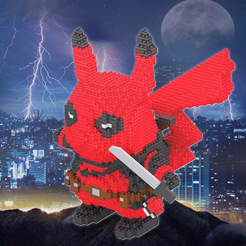 Pokemon Micro brick set (pikachu X deadpool) | Shopee Malaysia