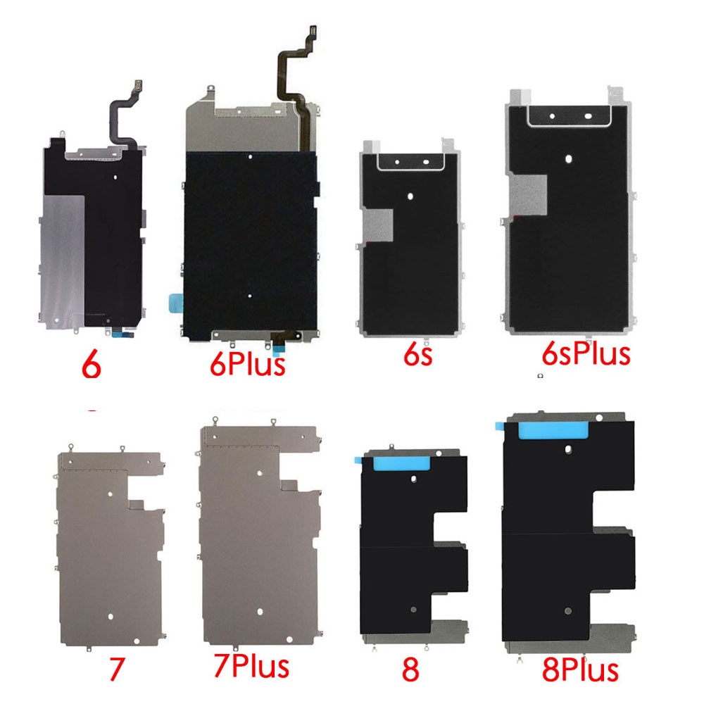 For iP 6 6Plus 6s 6sPlus 7 7Plus 8G 8 Plus Screen LCD Display Back Metal Plate Shield ...