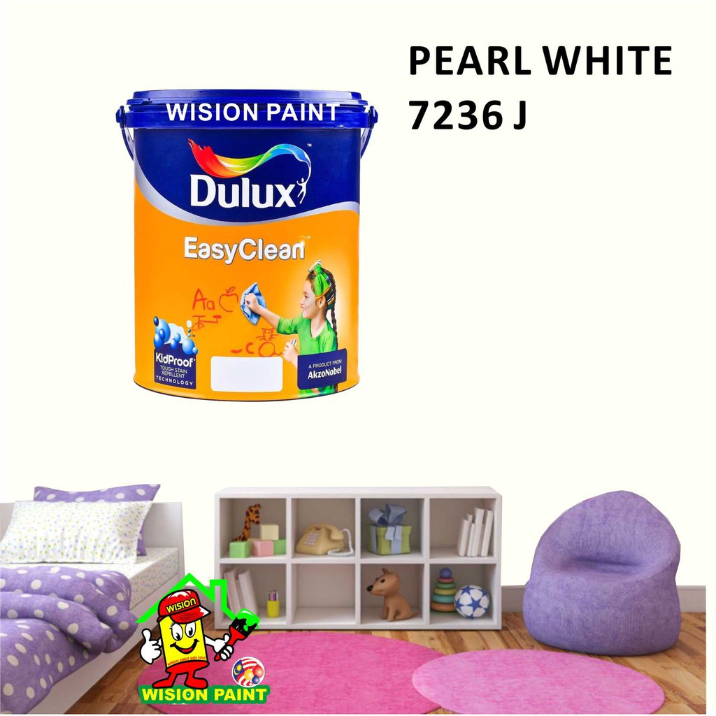 7236 J (CHI) P.WHITE ( 5L ) ICI DULUX EASY CLEAN / EASYCLEAN INTERIOR ...