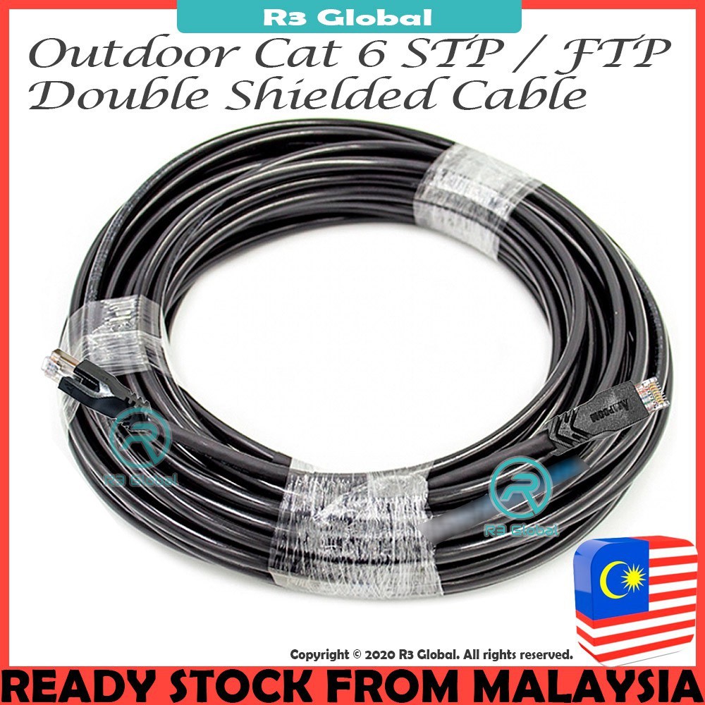45m 50m 55m 60m Outdoor Cat6 Cat 6 STP FTP LAN Network cable UGREEN ...